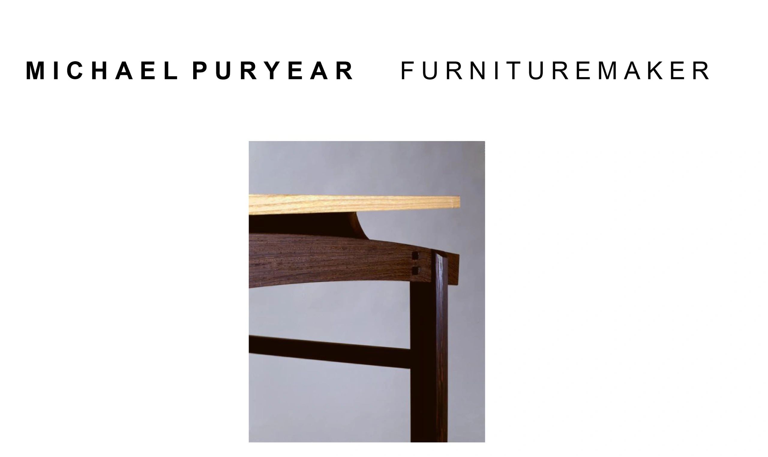 Michael Puryear Furnituremaker